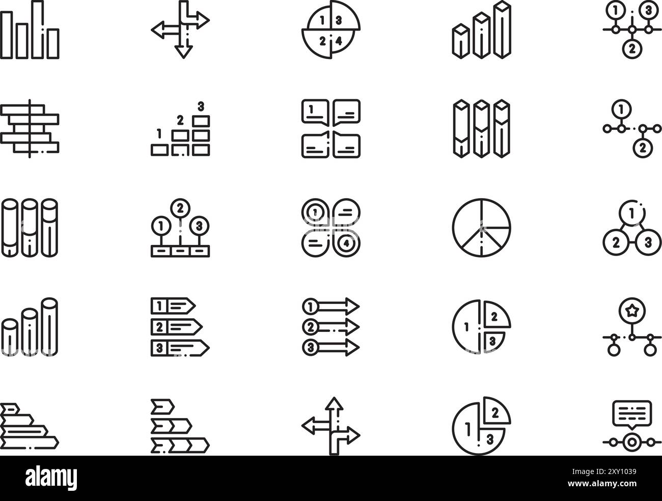 Infographic elements icons collection is a vector illustration with ...