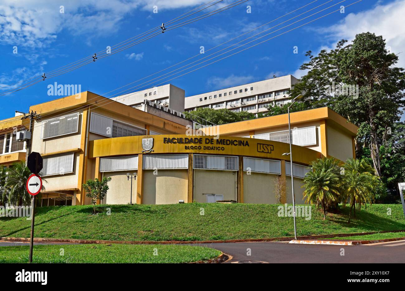 RIBEIRAO PRETO, SAO PAULO, BRAZIL - January 2, 2024: Building facades ...