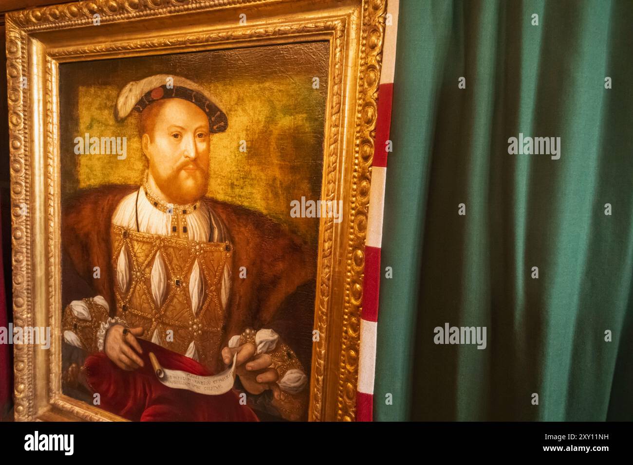 England, Kent, Hever, Hever Castle, Portrait of Henry VIII King of ...