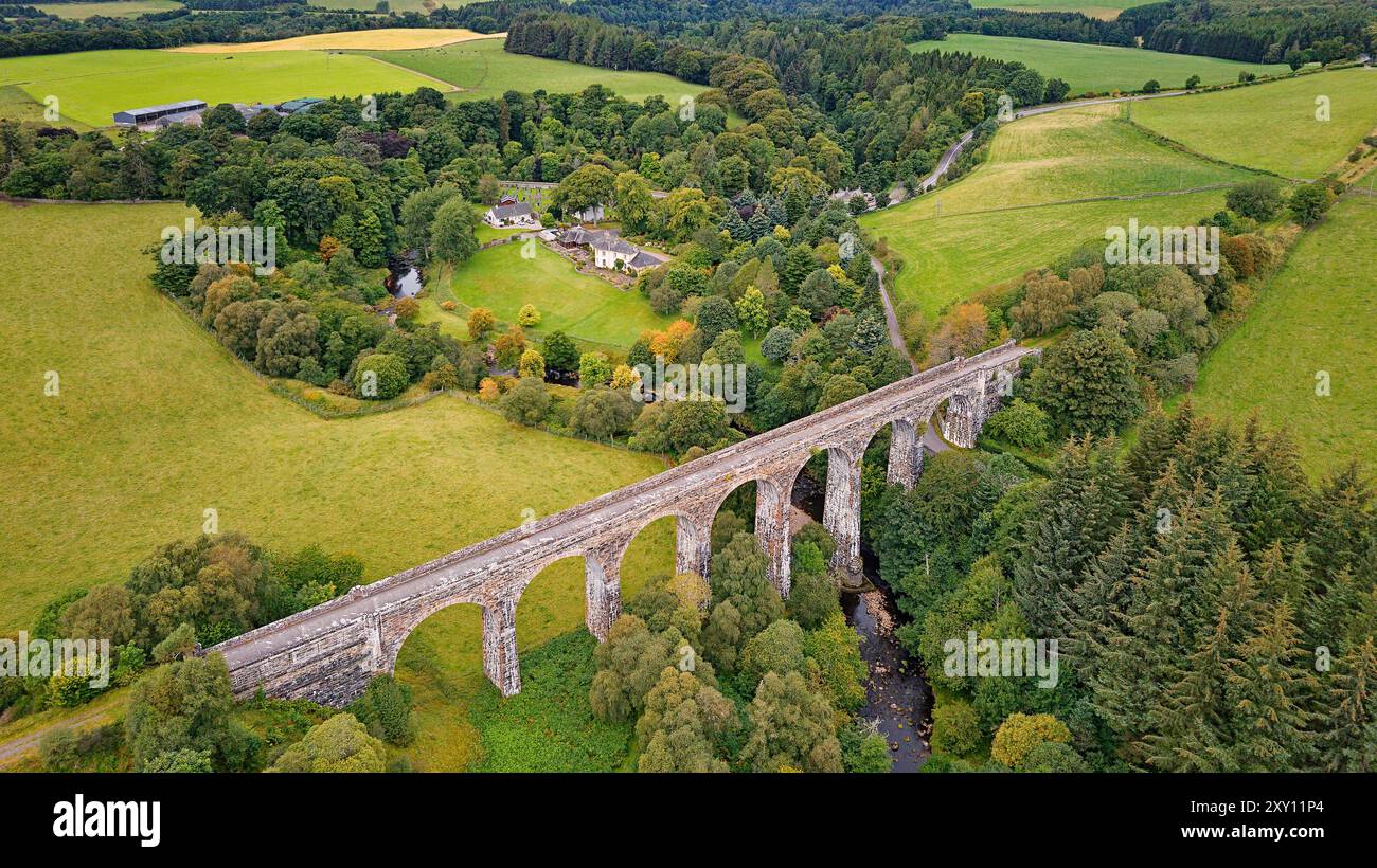 Divie Railway Viaduct Moray Scotland with seven arches 105 feet high ...