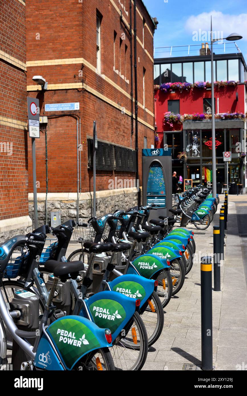 Bikes for rental Dublin Stock Photo - Alamy