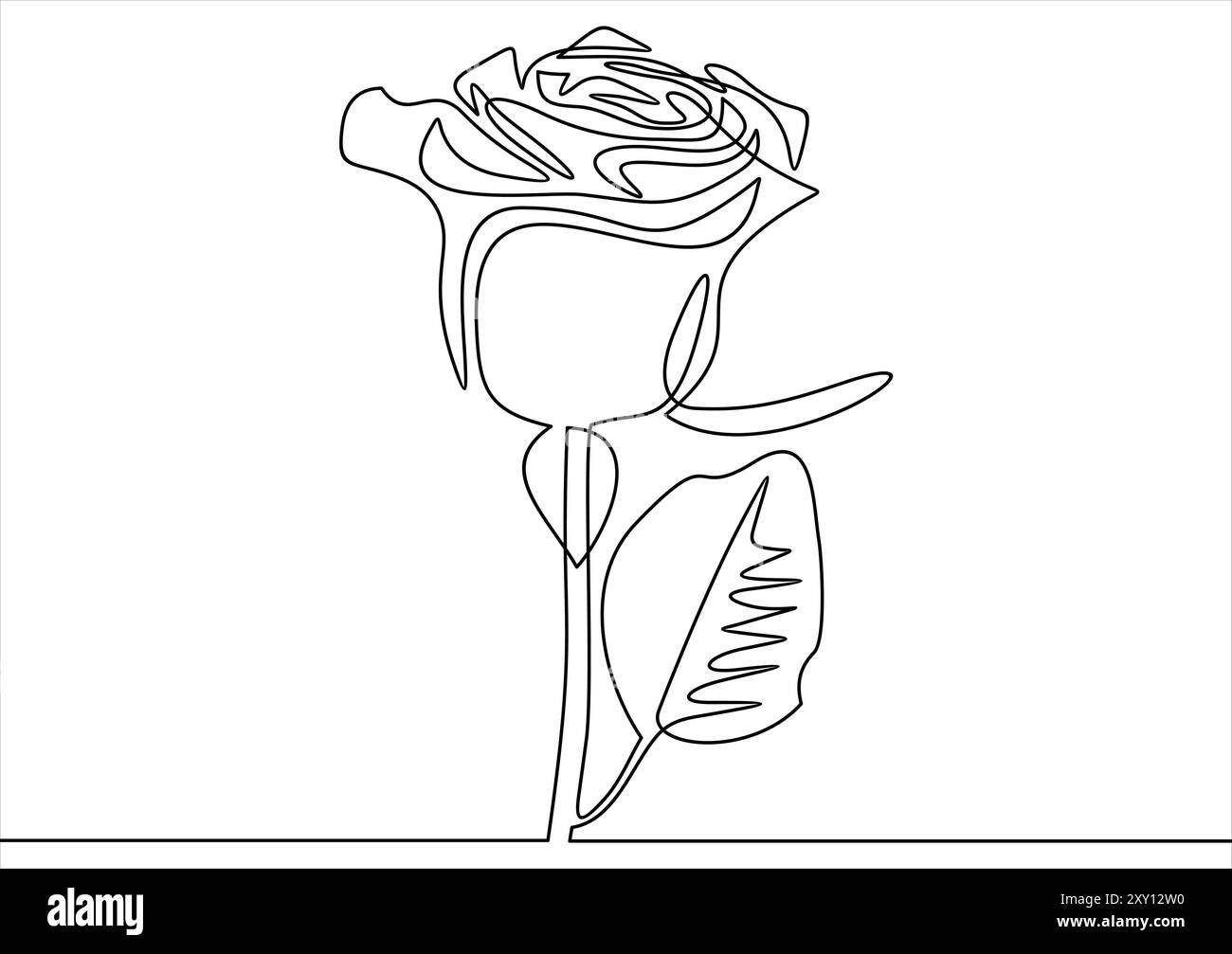 Pink roses illustration Black and White Stock Photos & Images - Alamy