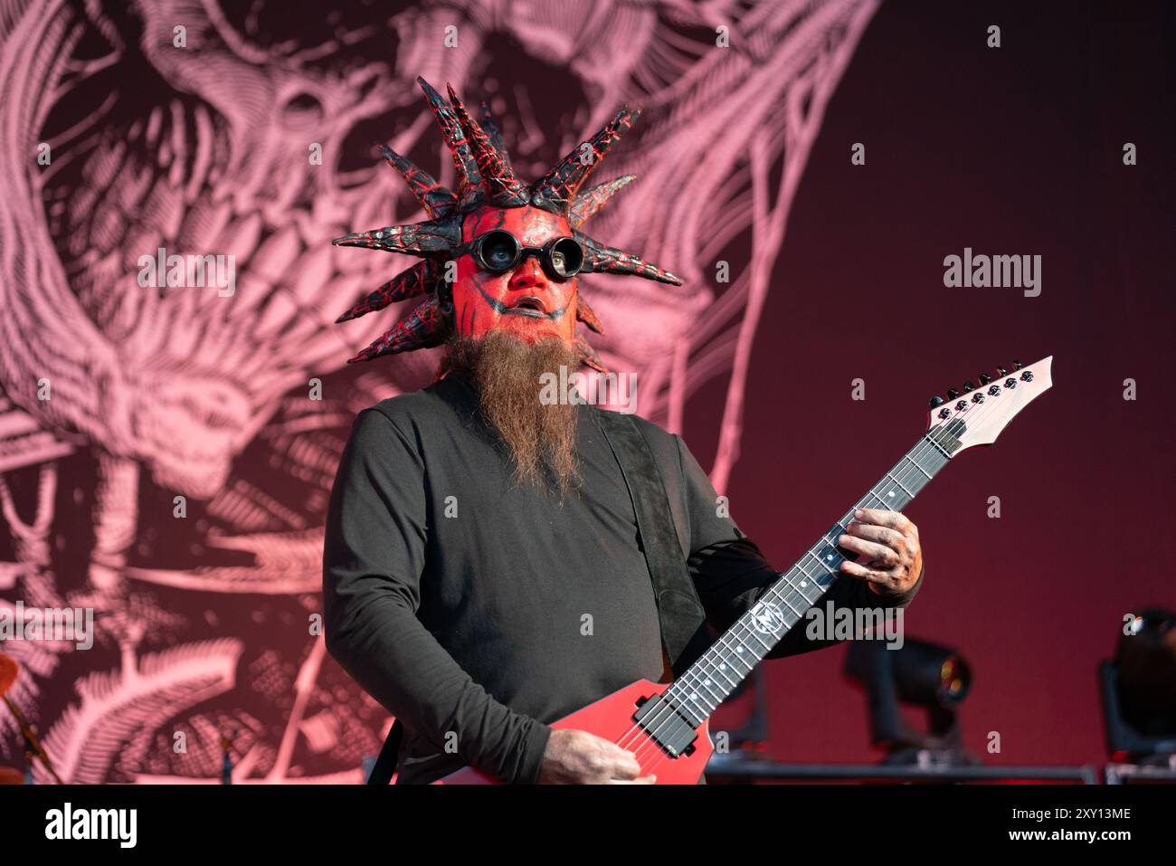 Greg Tribbett performs with Mudvayne in West Palm Beach, Florida on ...