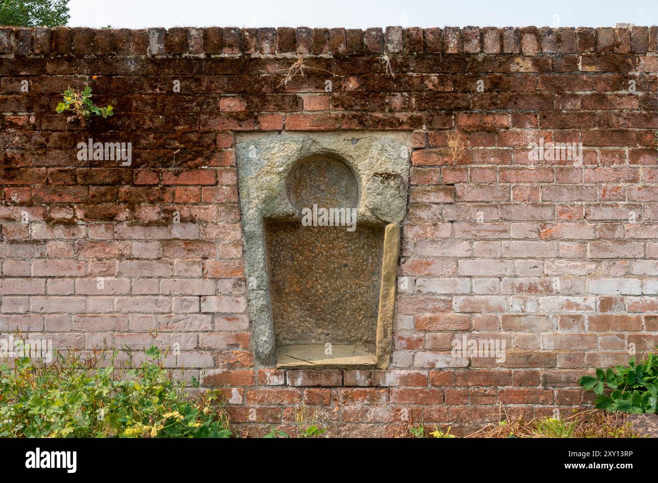 Exterior garden wall Deanery Tower Hadleigh, Suffolk Stock Photo - Alamy