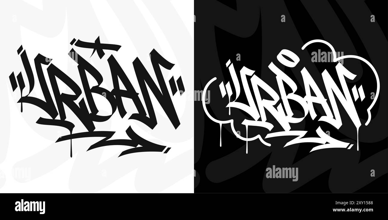Modern Cool Trendy Word Urban Abstract Hip Hop Hand Written Graffiti ...