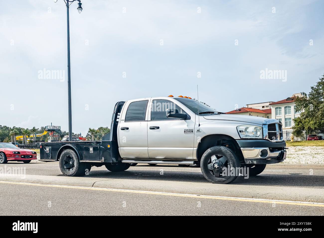 Gulfport, MS - October 05, 2023: Wide angle side view of a 2008 Dodge ...