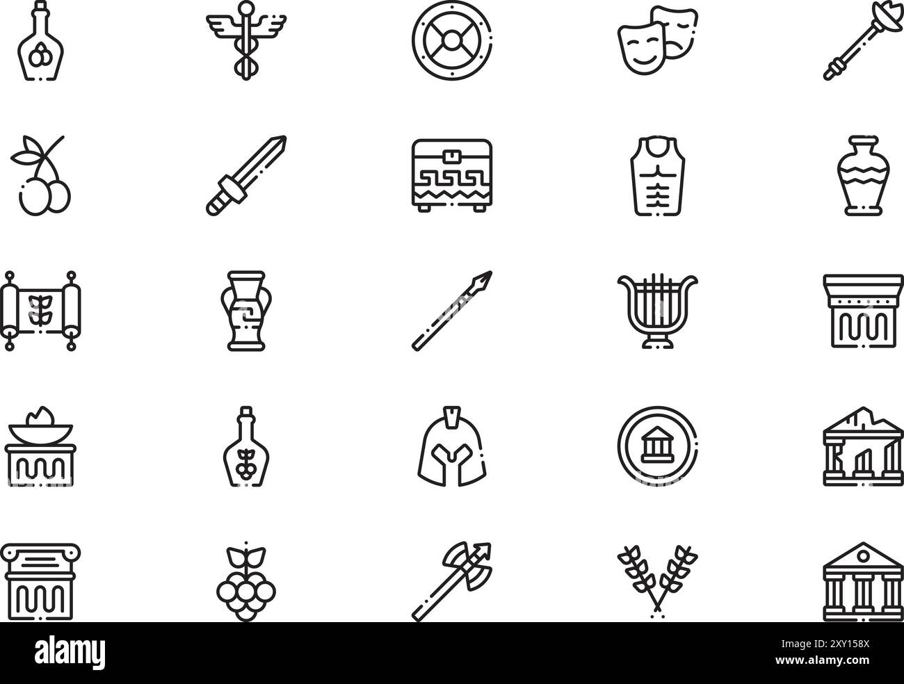 Parthenon greece illustration Stock Vector Images - Alamy