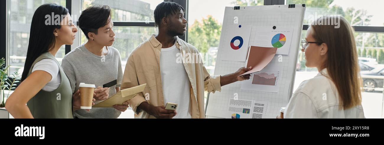 Team four business people working hi-res stock photography and images ...