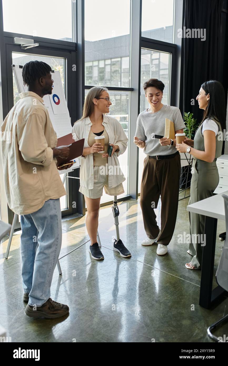 Design team collaborating around desk hi-res stock photography and ...