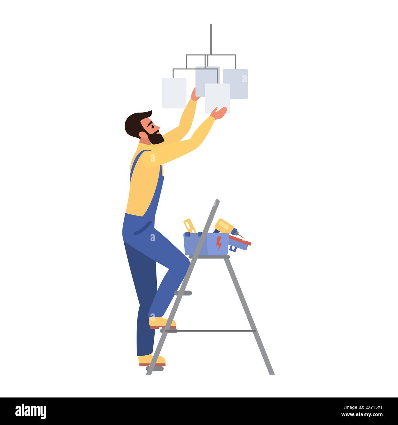 Cartoon serviceman Cut Out Stock Images & Pictures - Alamy