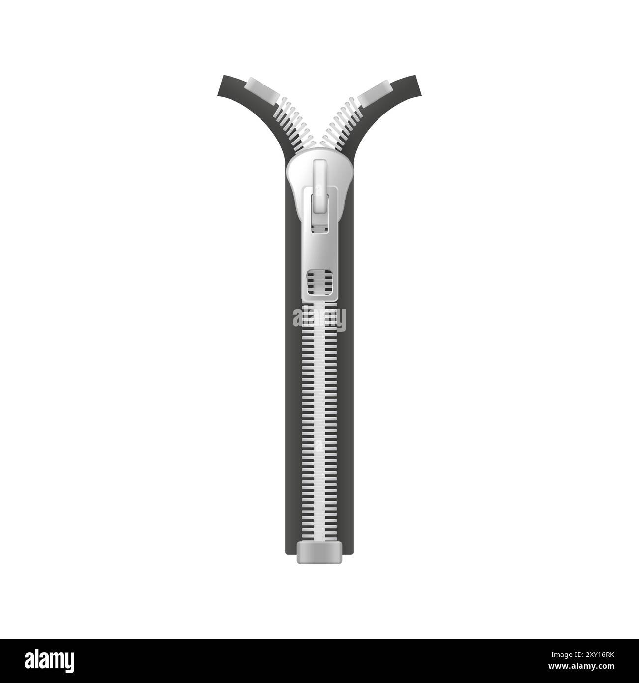 Vector illustration of a zipper, perfect for sewing and tailoring ...