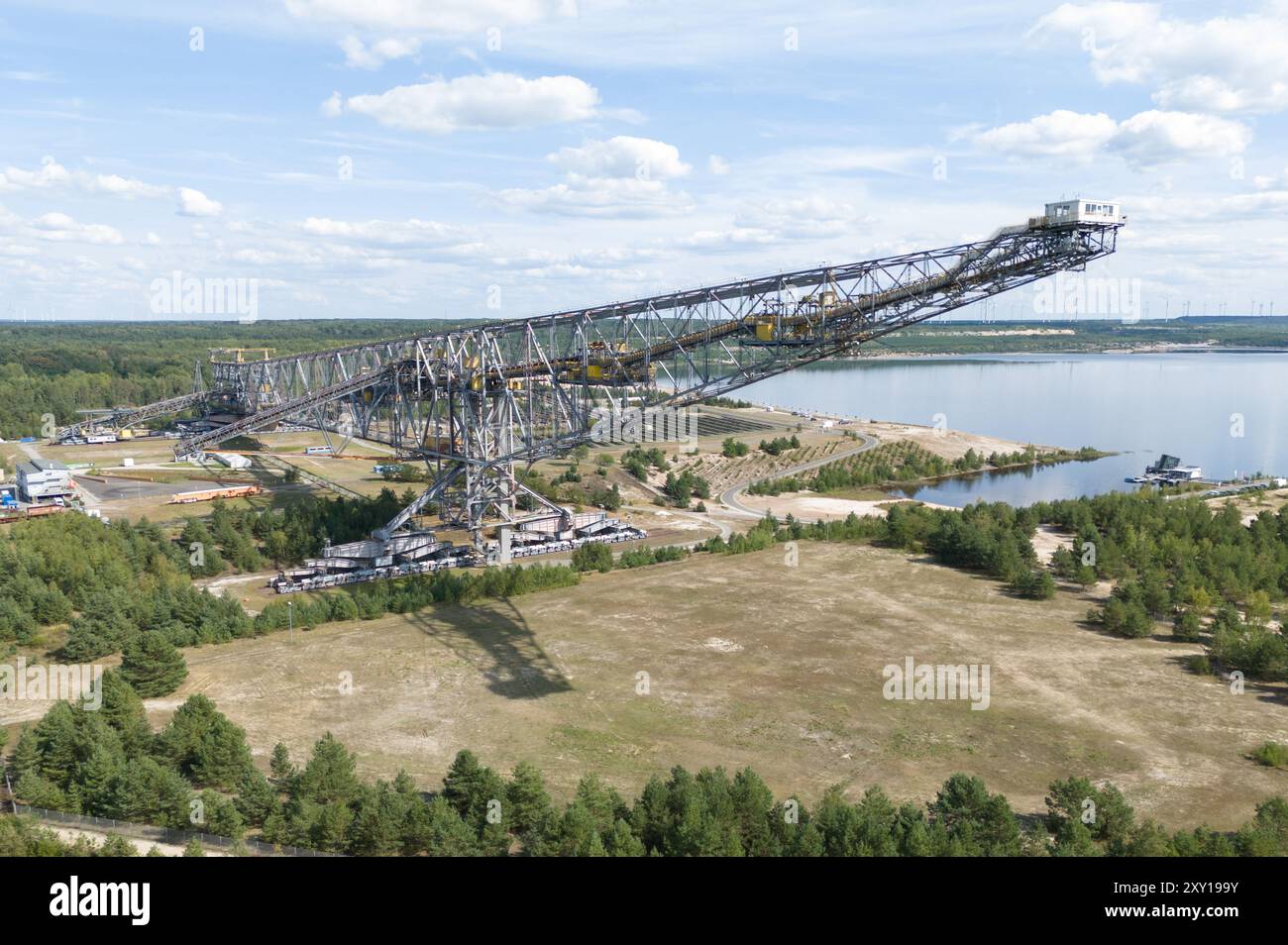 Lichterfeld, Germany. 26th Aug, 2024. The former overburden conveyor ...
