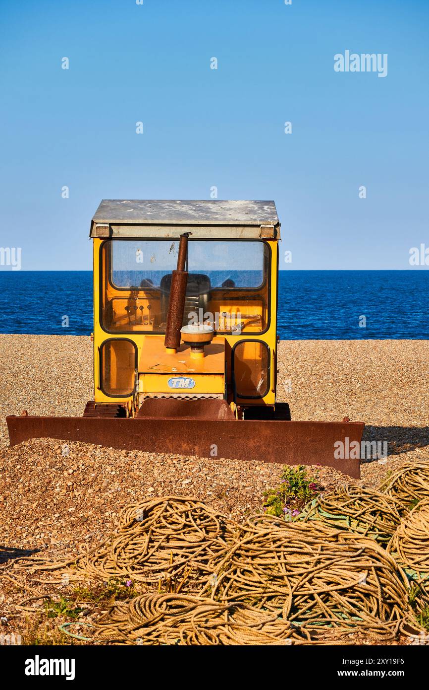 Beach bulldozer construction hi-res stock photography and images - Alamy