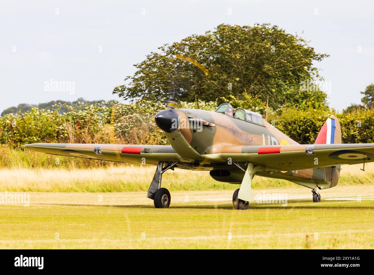 WW2 RAF Hawker Hurricane Mk1 fighter, R4118, UP-W at Little Gransden ...