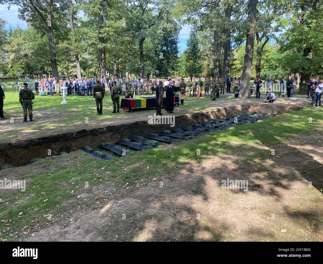 Kaunas, Lithuania. 27th Aug, 2024. A German military priest in service ...