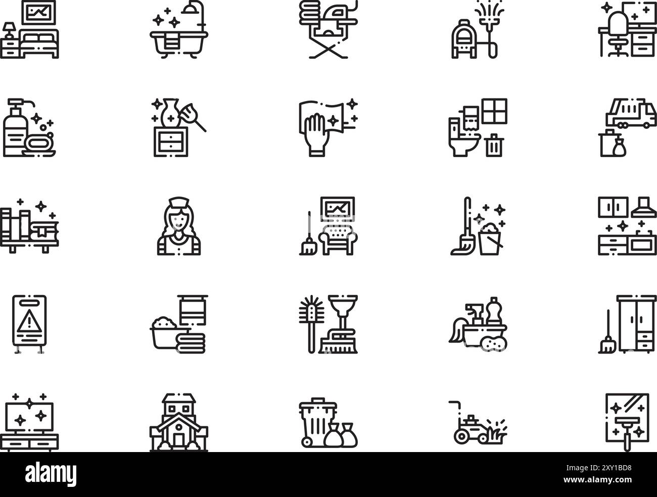 House keeping icons collection is a vector illustration with editable ...
