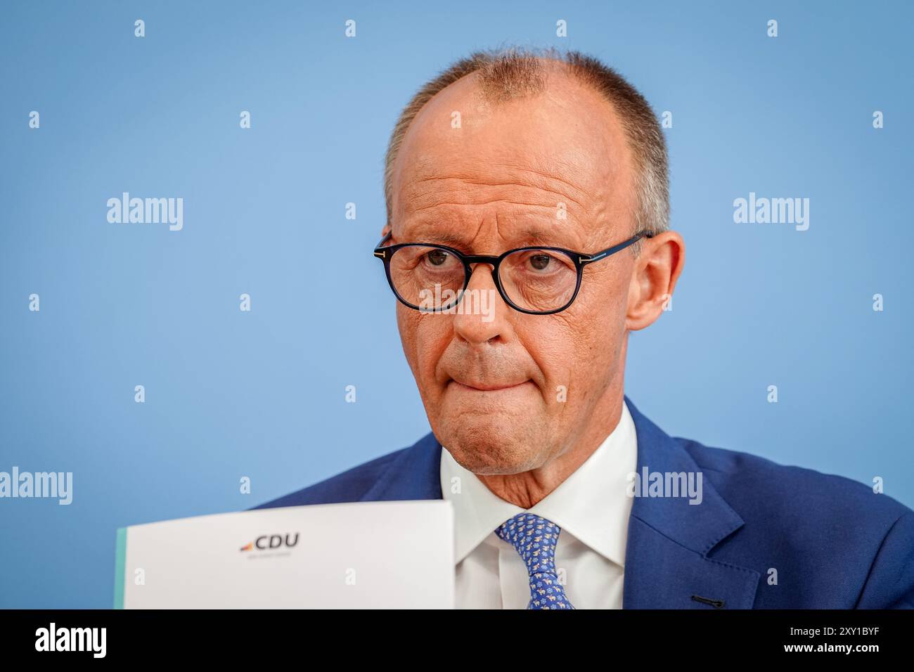 27 August 2024, Berlin: Friedrich Merz (CDU), CDU federal chairman and ...