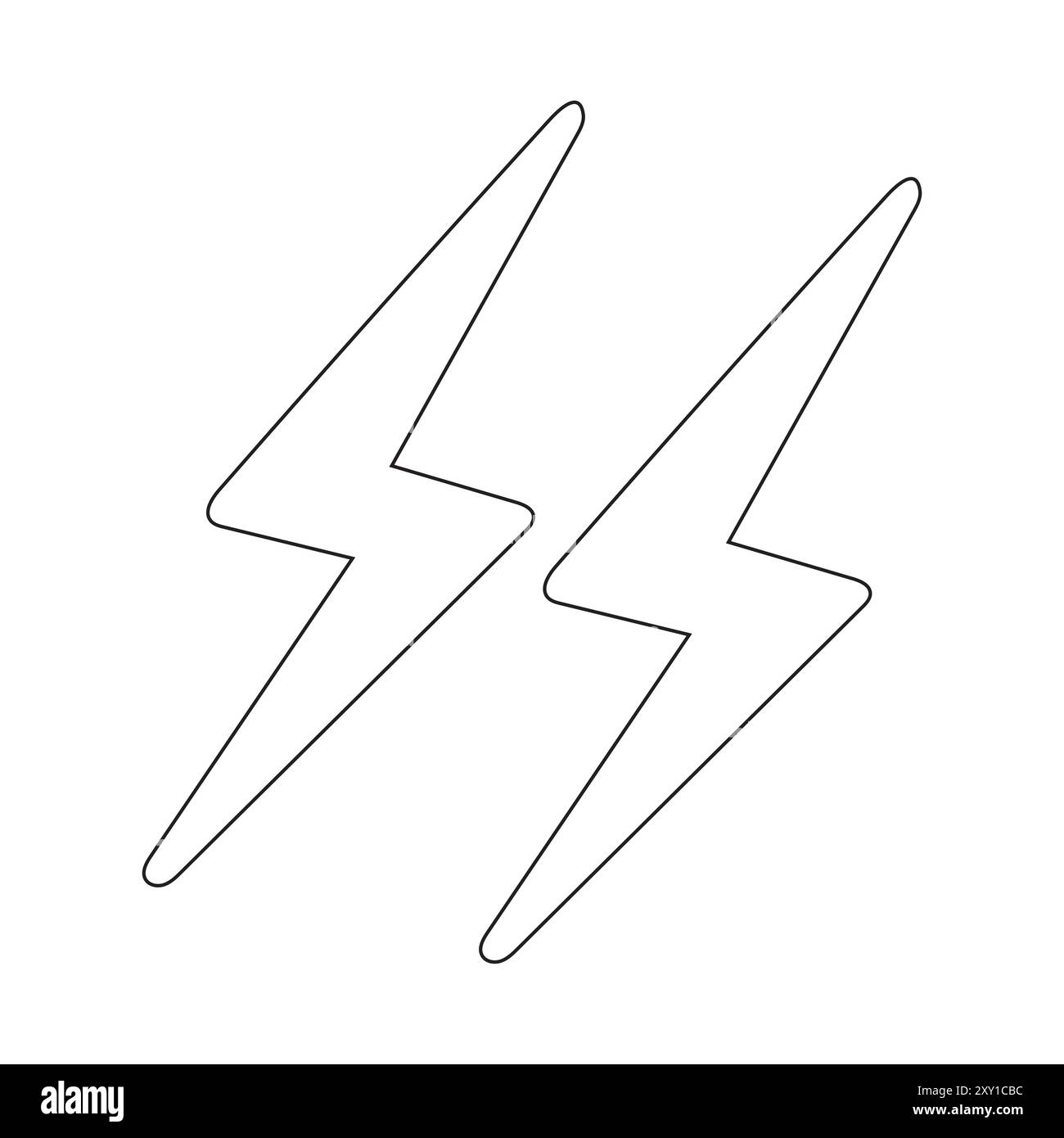 Flash lightning bolt icon. Electric power symbol. Power energy sign ...