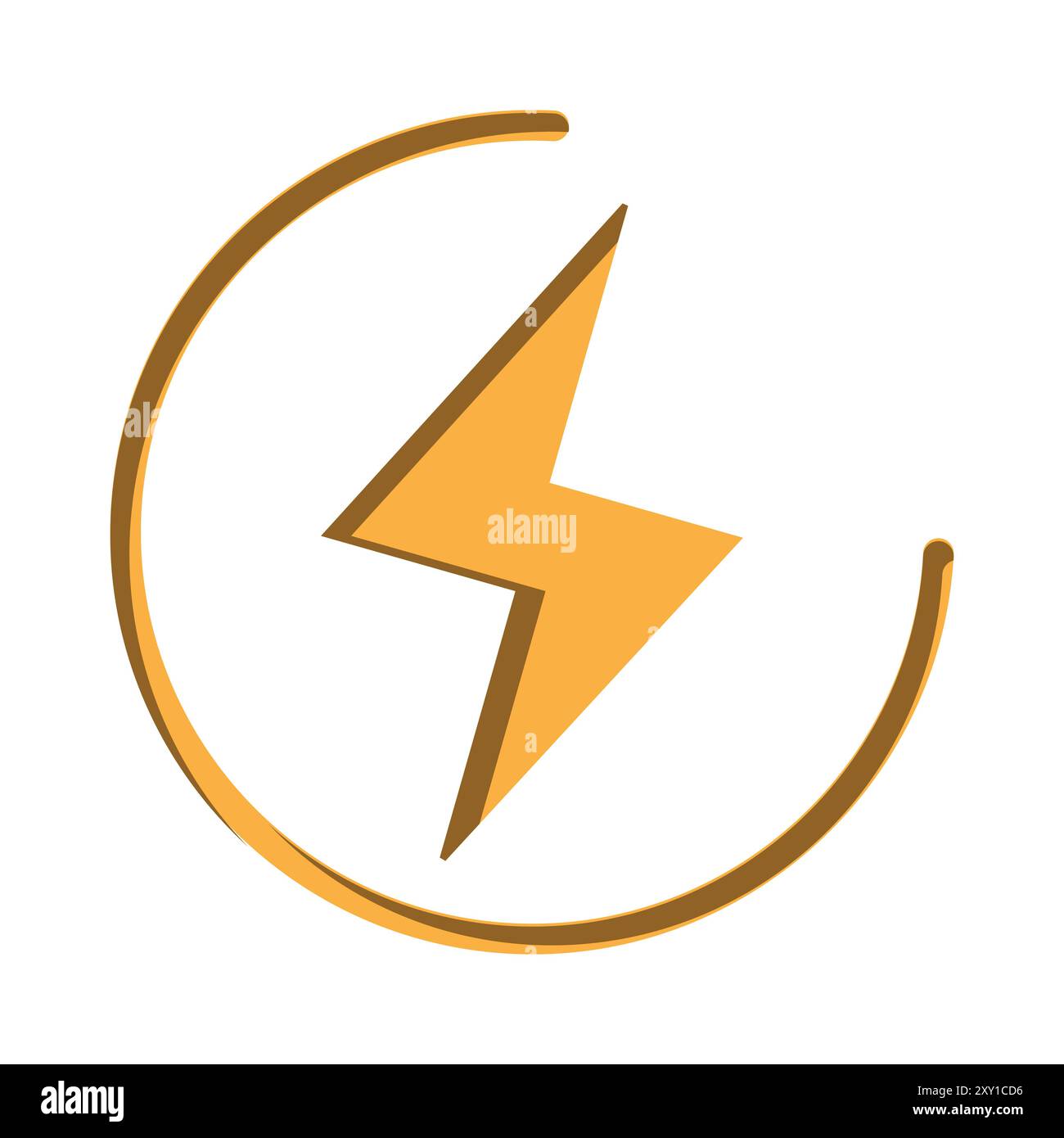 Neon lightning flash icon. Lightning Bolt Icons. Neon thunder bolt sign ...