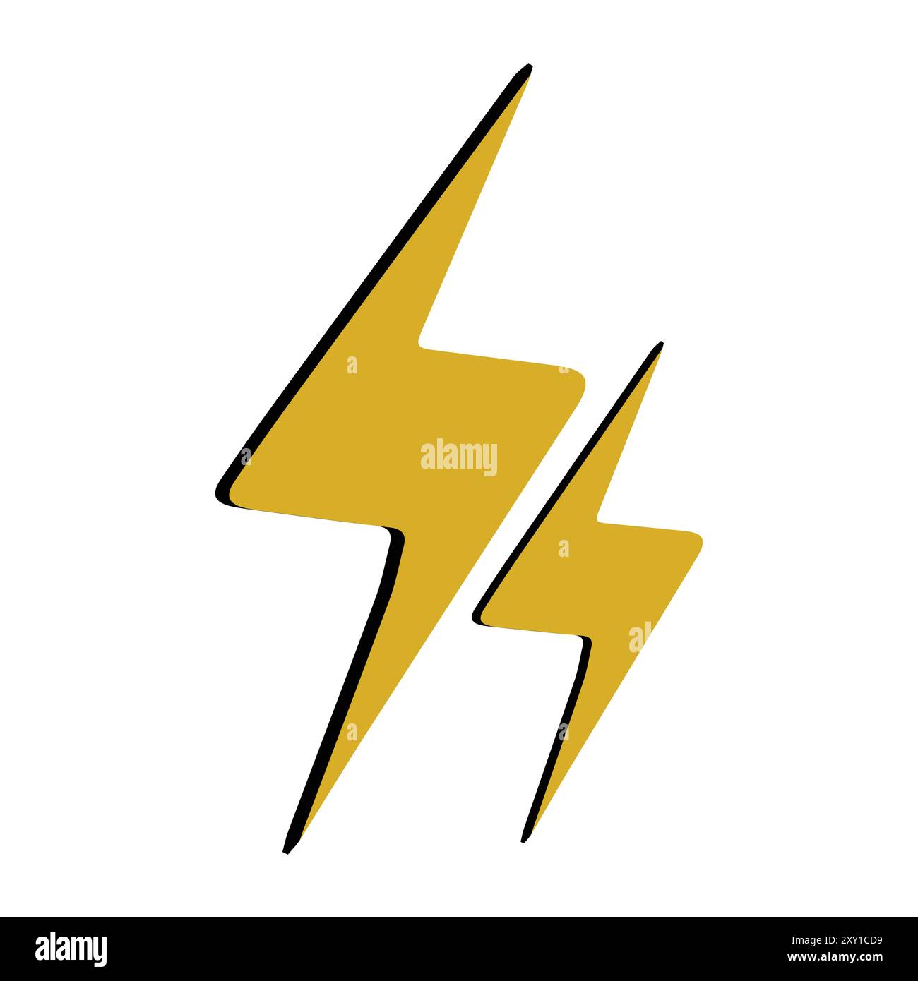 Neon lightning flash icon. Lightning Bolt Icons. Neon thunder bolt sign ...