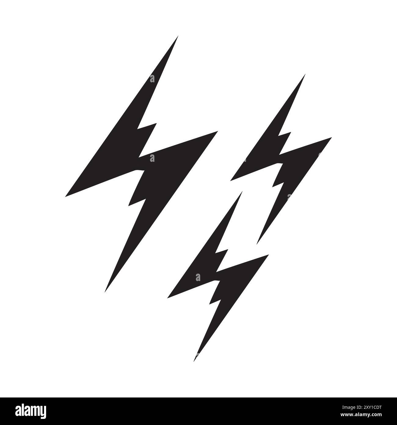 Flash lightning bolt icon. Electric power symbol. Power energy sign ...