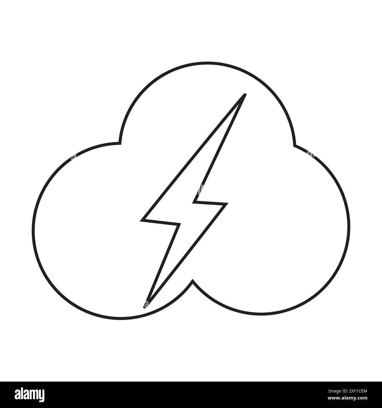 Flash lightning bolt icon. Electric power symbol. Power energy sign ...