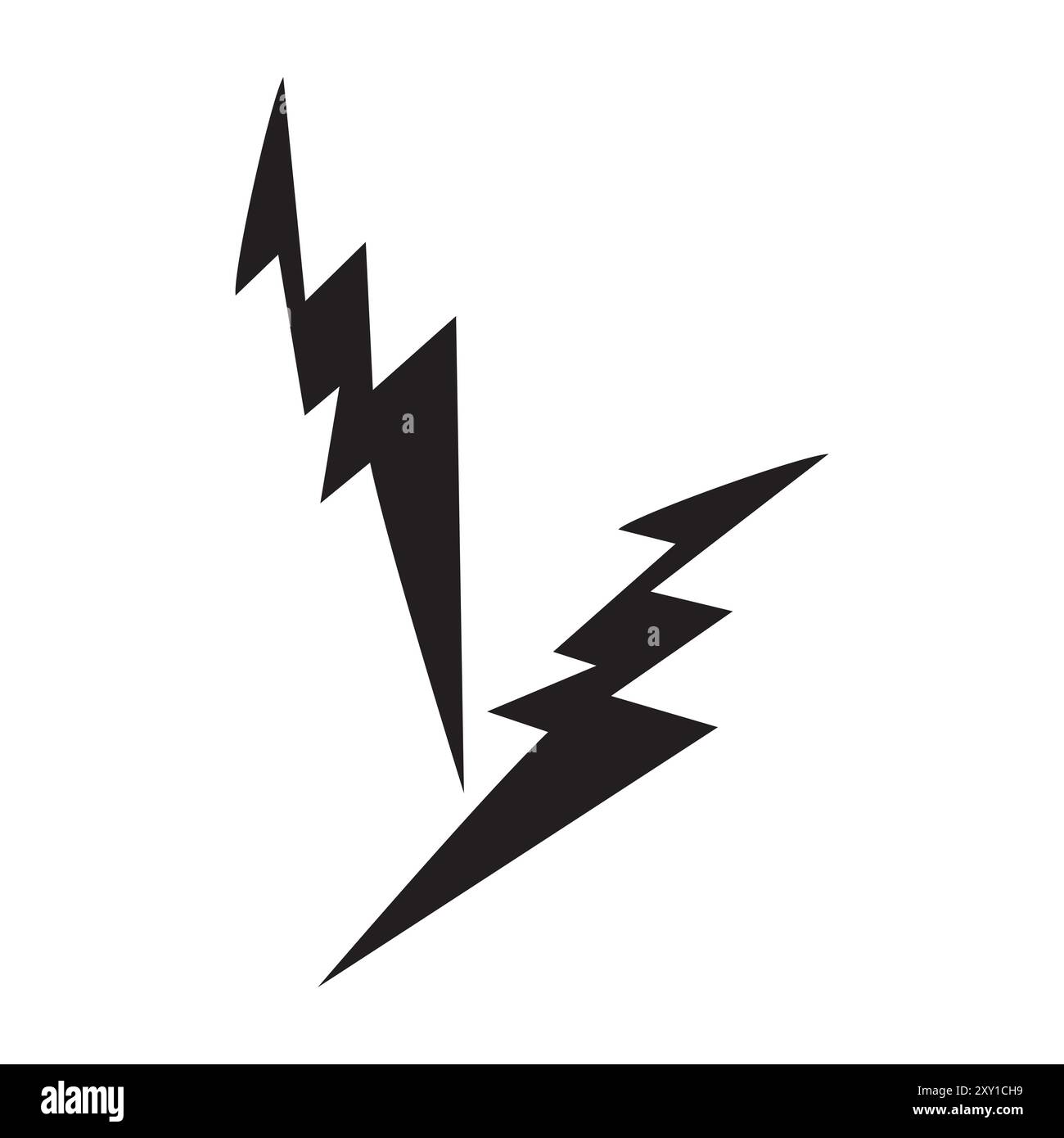 Flash lightning bolt icon. Electric power symbol. Power energy sign ...