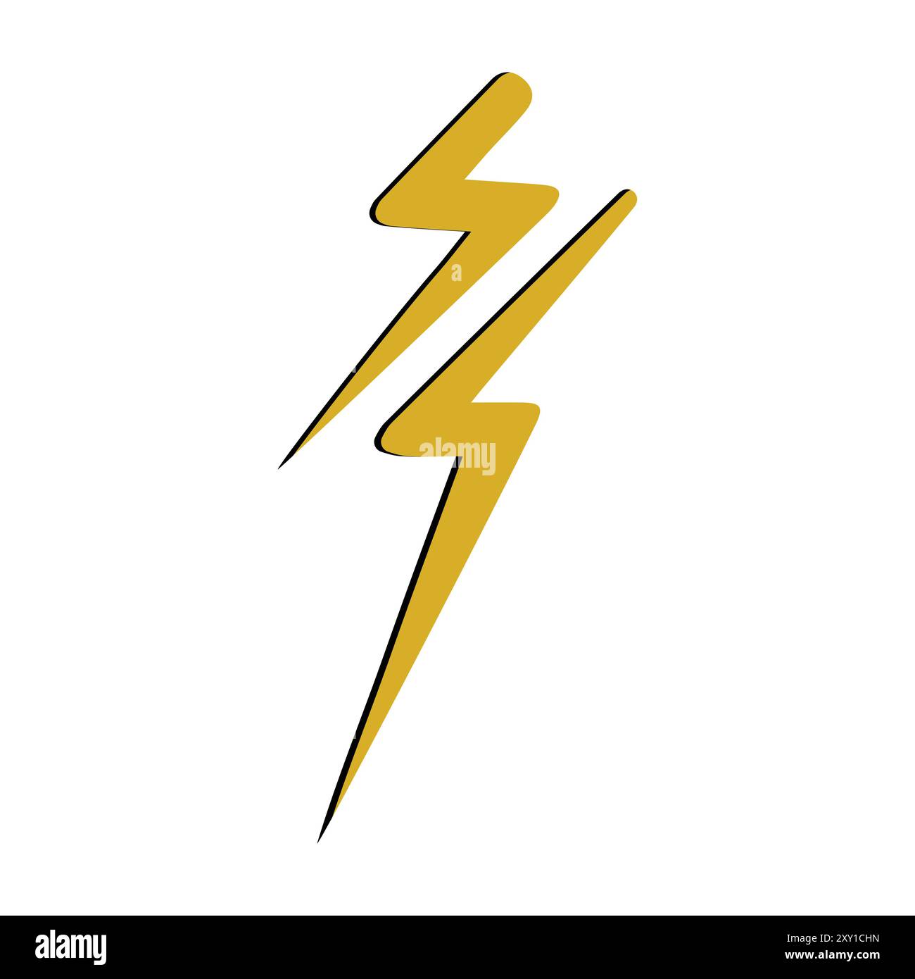 Neon lightning flash icon. Lightning Bolt Icons. Neon thunder bolt sign ...