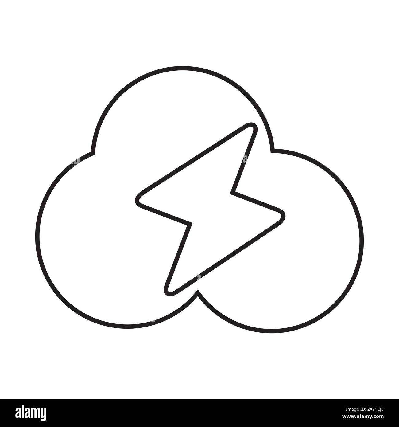 Flash lightning bolt icon. Electric power symbol. Power energy sign ...