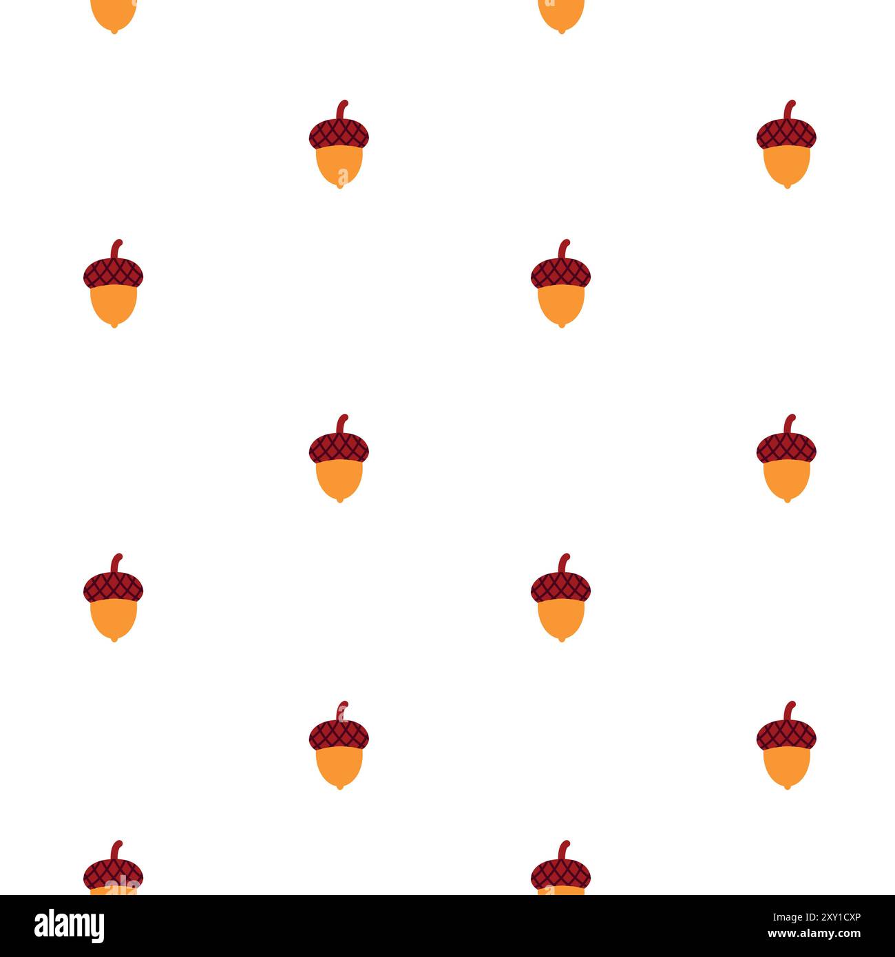 Pattern with acorns on a white background Stock Vector Image & Art - Alamy