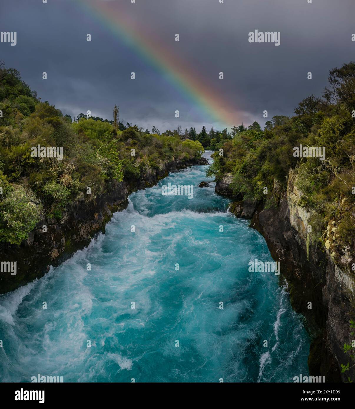 Huka Falls, Waikato River, near Taupo on New Zealand’s North Island ...