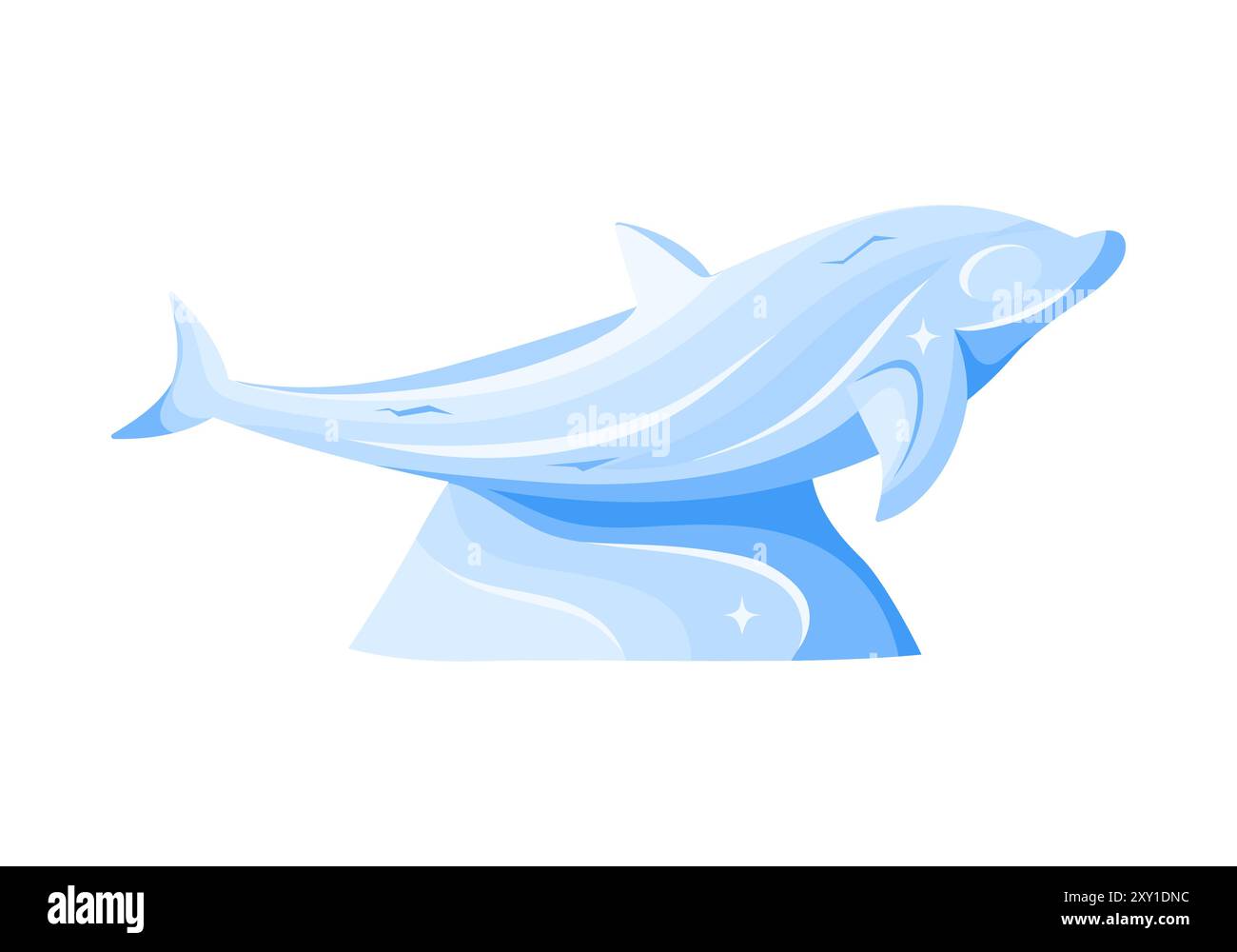 Fish ice sculpture Stock Vector Images - Alamy