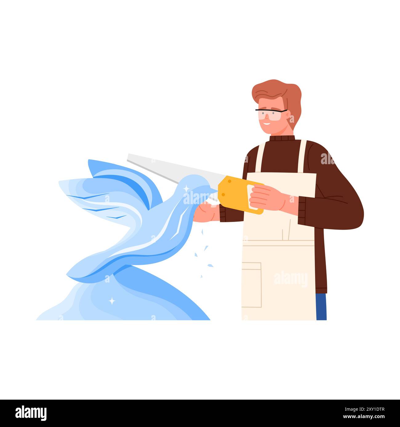 Ice carver Stock Vector Images - Alamy