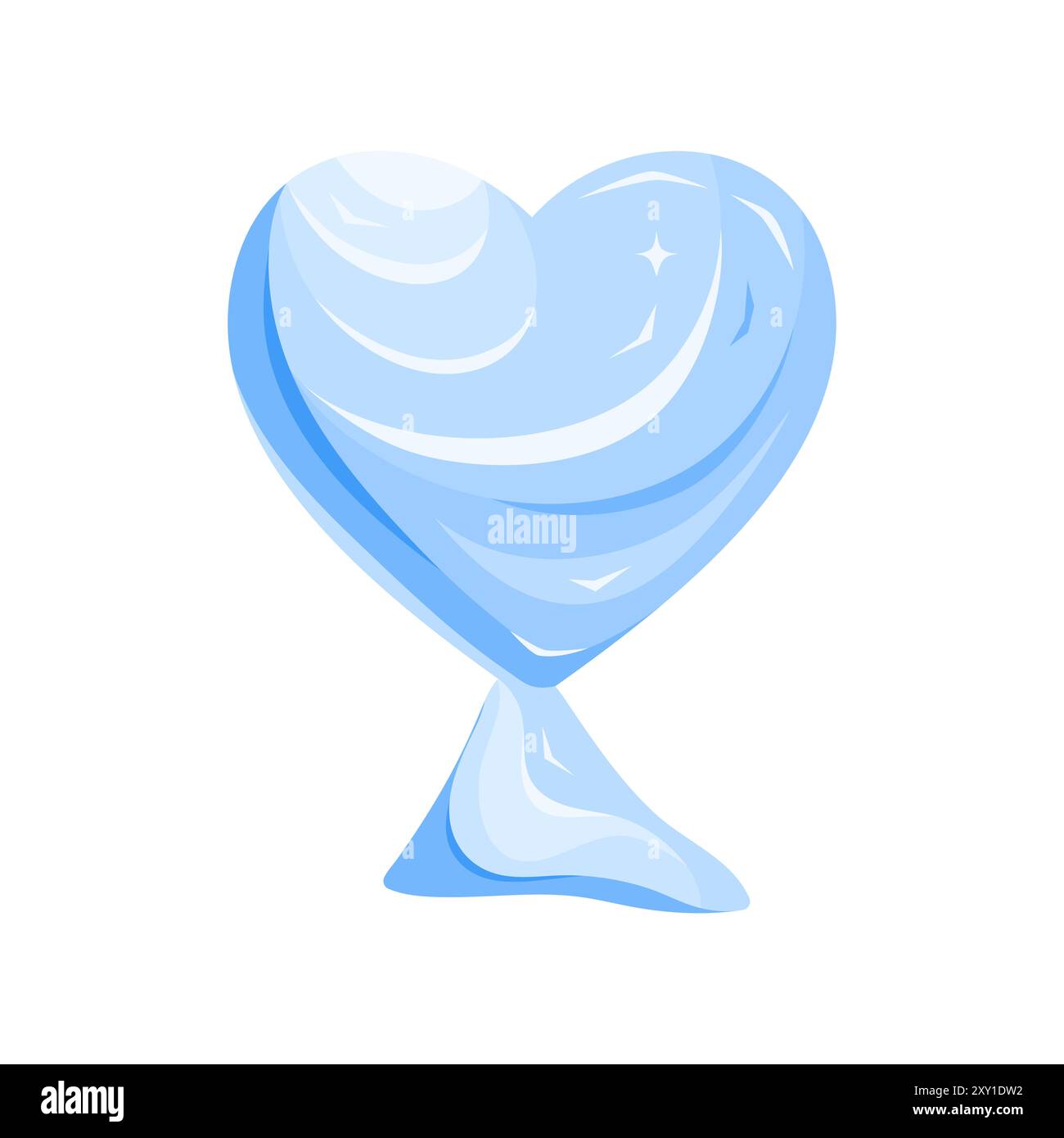 Ice sculpture of grace on stand, shiny frozen symbol of love and ...