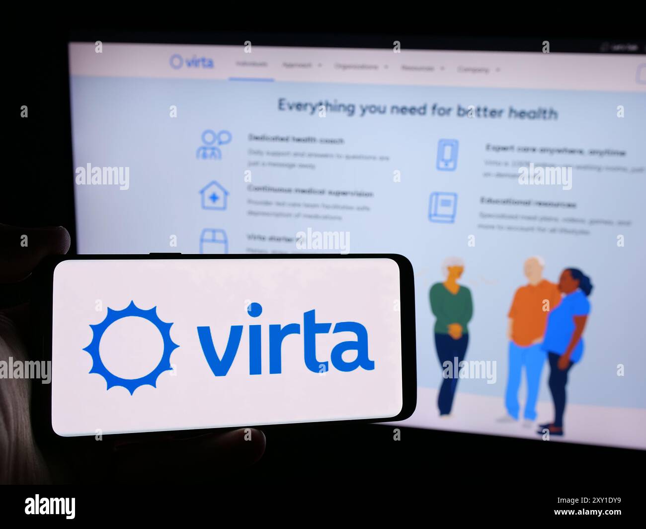 Virta health logo hi-res stock photography and images - Alamy