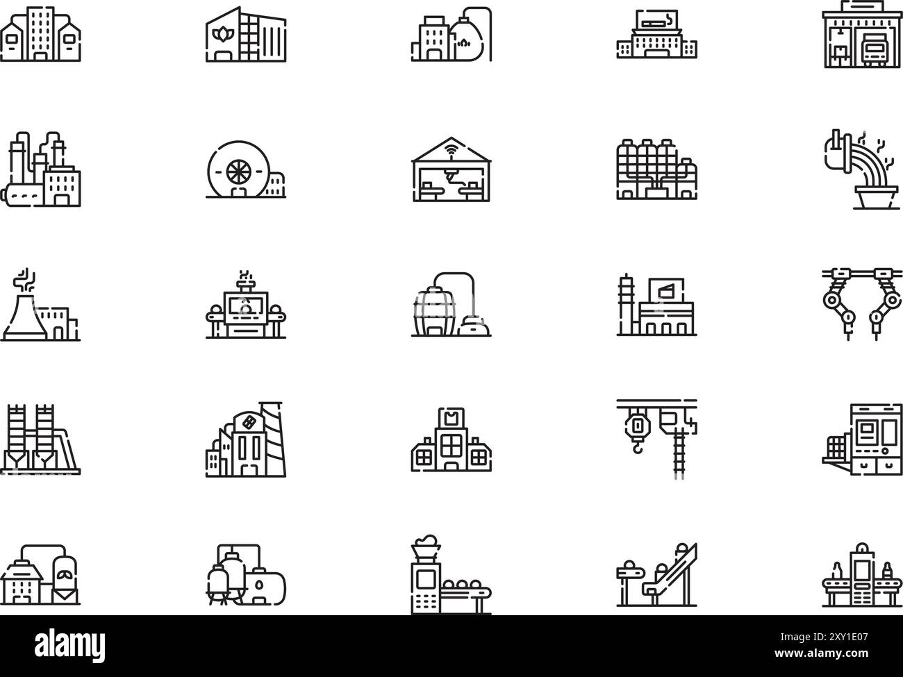 Smart factory vector vectors hi-res stock photography and images - Alamy