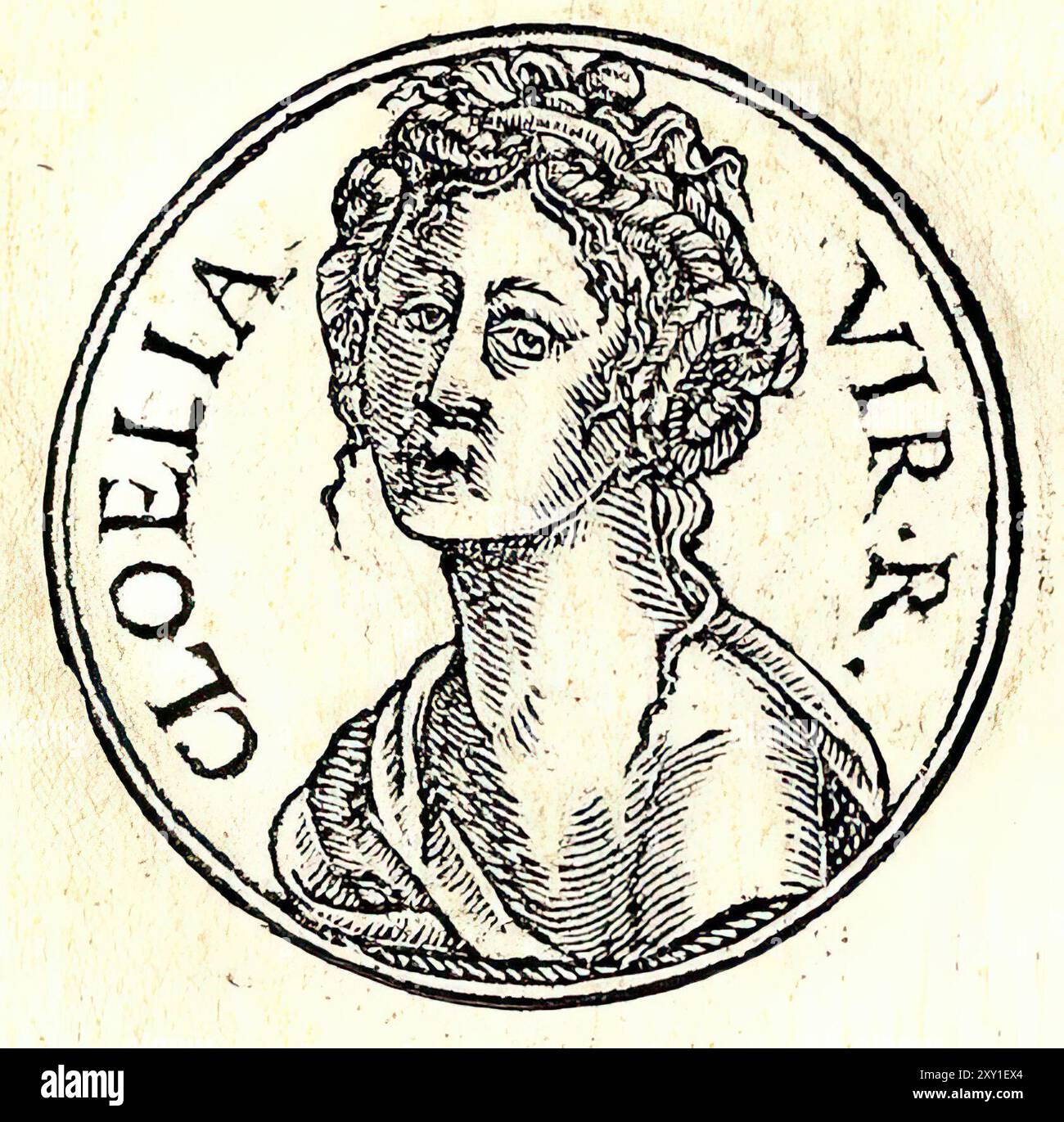 cloelia. Ancient portraits of Rome. Digital enhancement Stock Photo - Alamy