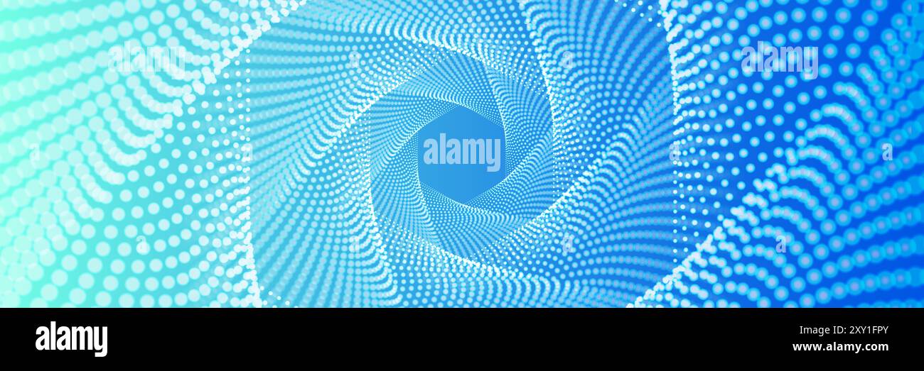 Swirling background from small glowing particles. Shining points swirl ...