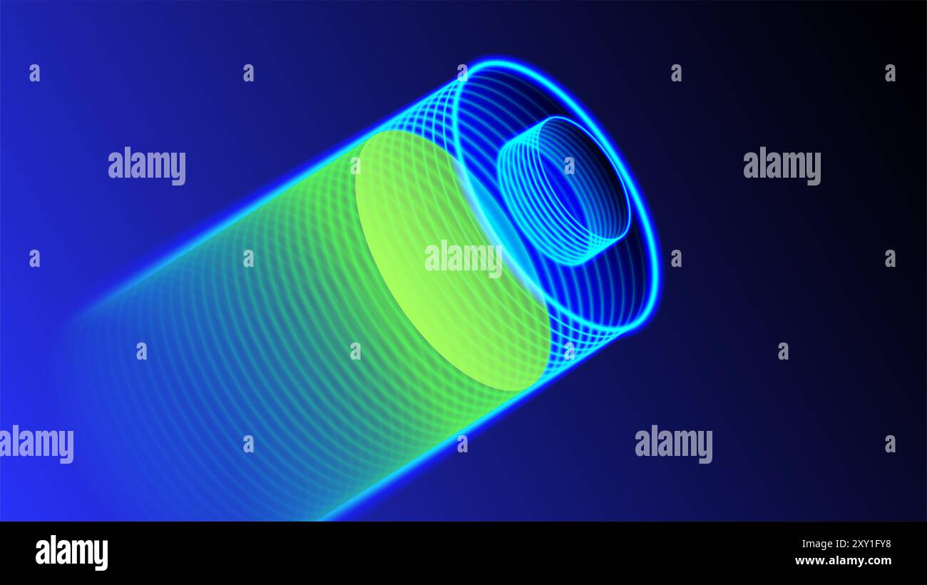Digital neon lithium ion battery. Fast charging and battery health ...