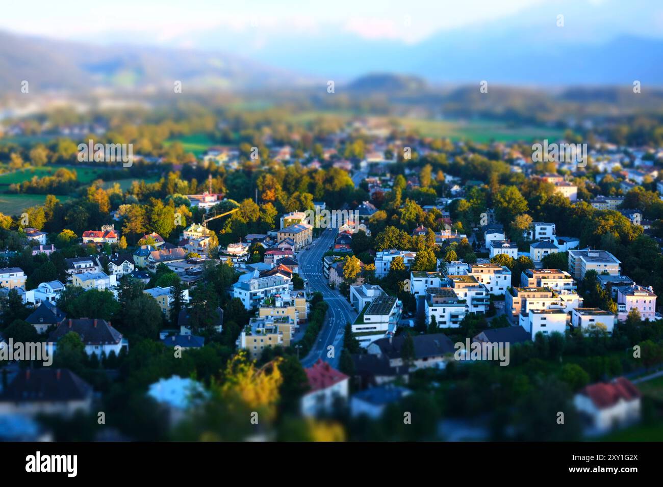 Blick von der Festung Hohensalzburg, Salzburg 6.08.2024 *** View from ...