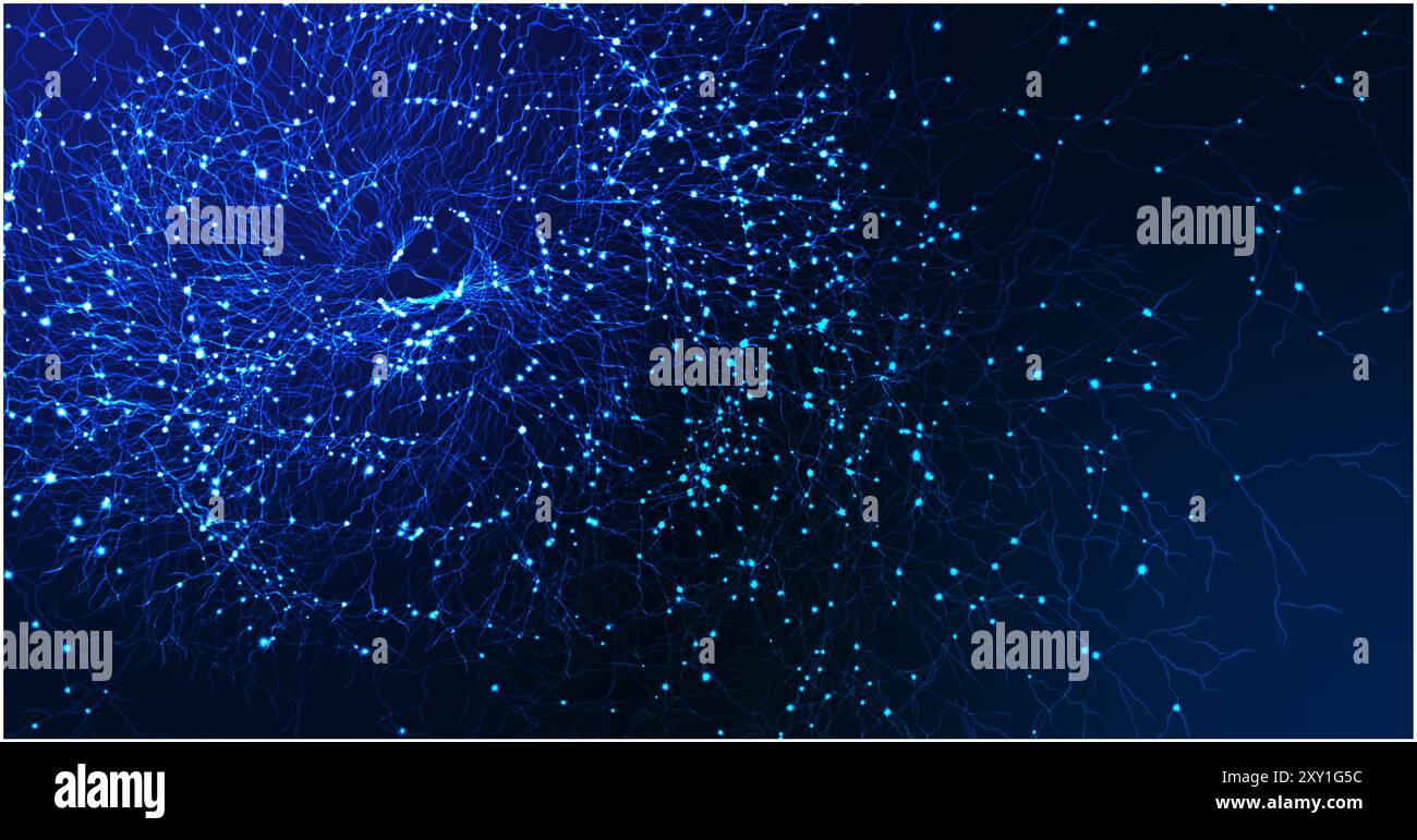 Neural net structure. Neuron network. Digital artificial organism ...