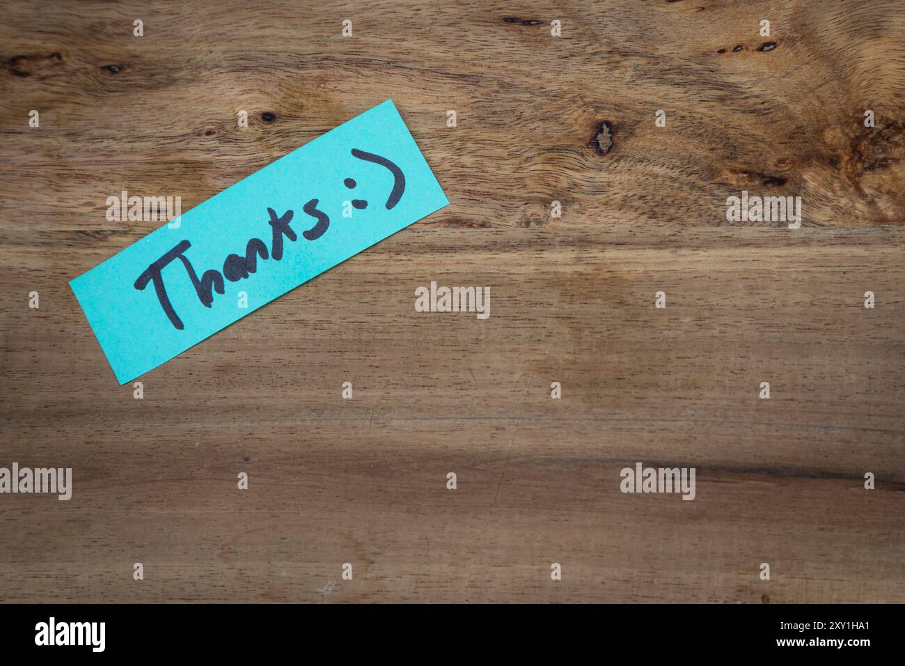 Thank you note smiley face hi-res stock photography and images - Alamy