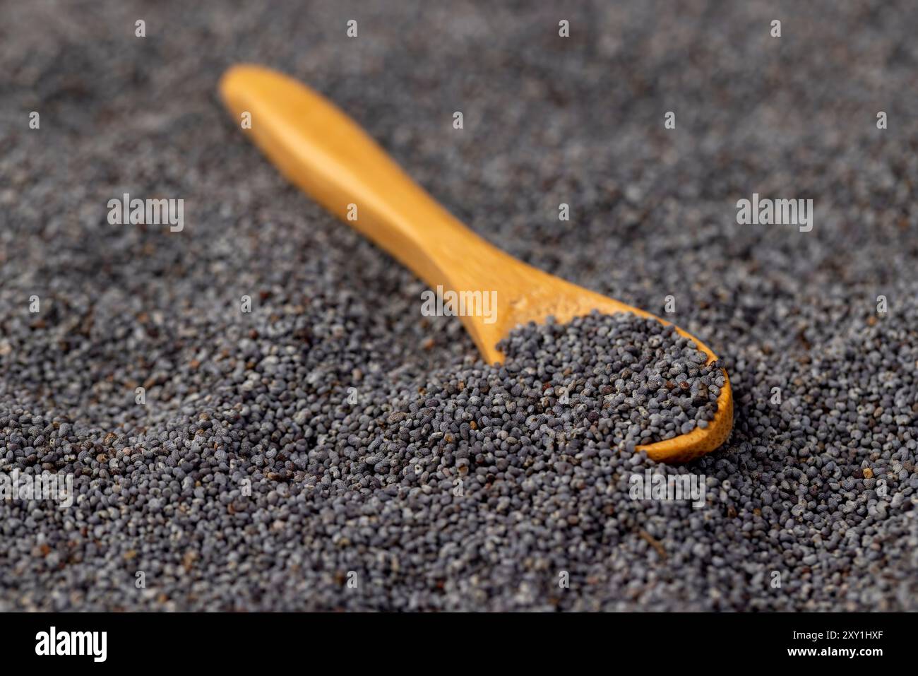 poppy seeds that are used in dessert production, scattered poppy seeds ...