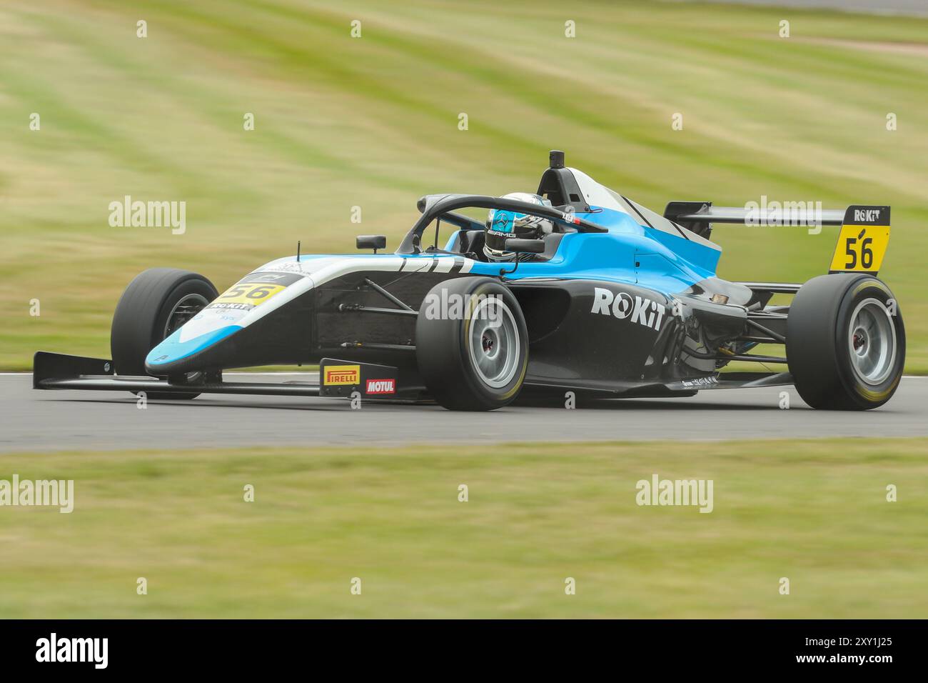 Donington Park, 25th August 2024, Yuanpu Cui ,During Rokiit F4 Race ...