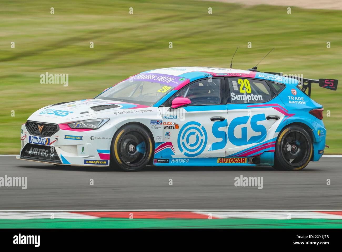 Donington Park, 25th August 2024, Scott Sumpton ,During BTCC Race ...