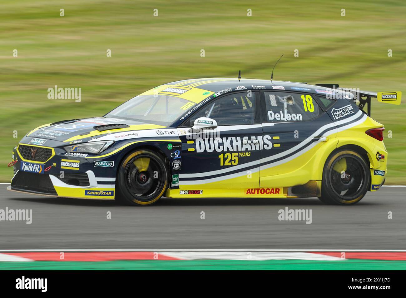 Donington Park, 25th August 2024, Daryl DeLeon ,During BTCC Race ...