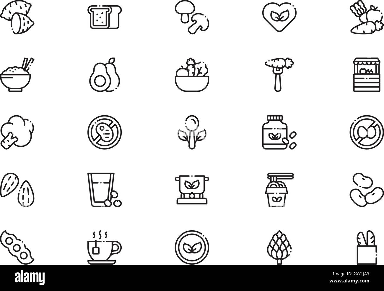 Vegan love vector vectors Stock Vector Images - Alamy