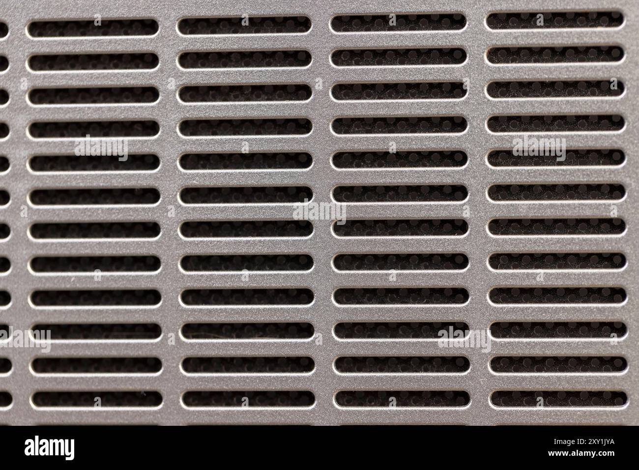 old plastic silver grille, ventilation grille made of plastic painted ...