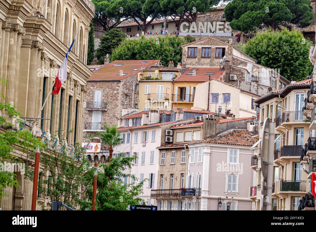 Cannes France,Le Suquet old quarter,Center Centre Croisette,Rue Marius ...