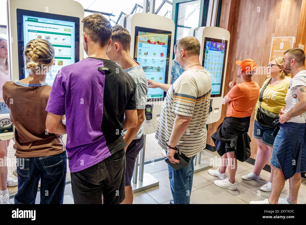 Cannes France,Le Suquet old quarter,Rue Felix Faure,McDonald's fast ...